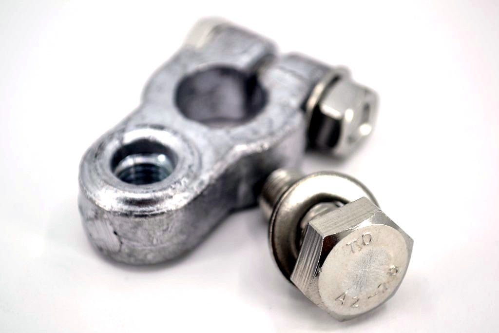 Ağır Hizmet Man Tipi Kurşun Akü Kutup Başı Eksi 8.8 Krom Civata ...